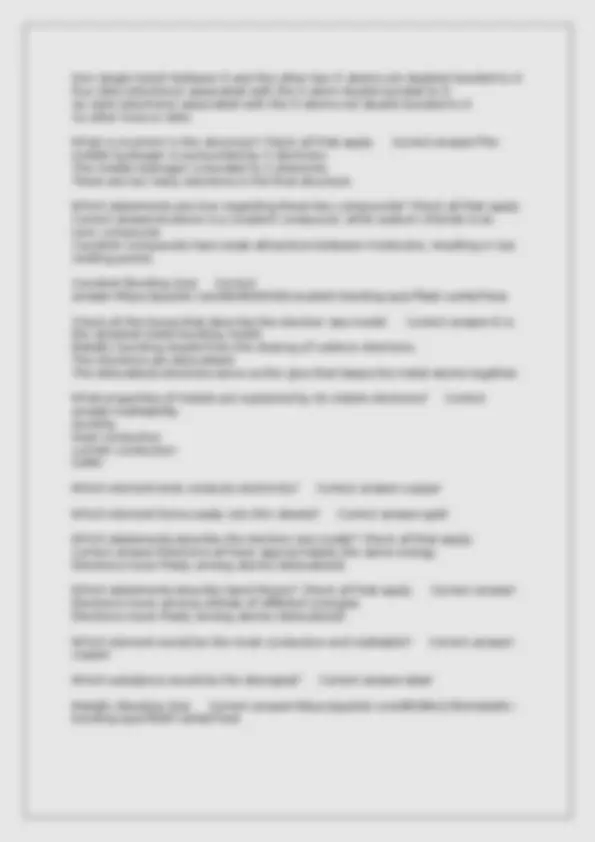 CHEMICAL BONDING EXAM WITH ALL CORRECT & 100% VERIFIED ANSWERS|2025 ...