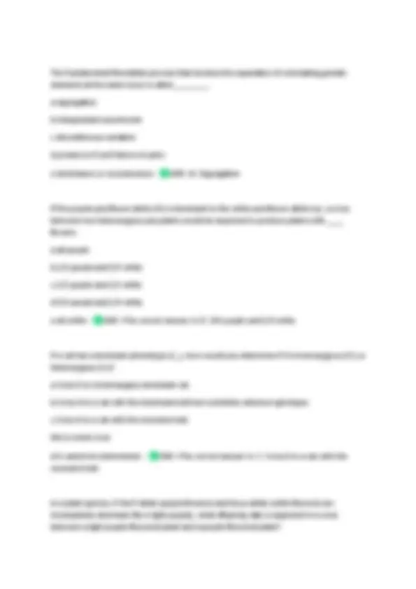 Genetics Final Exam: Cell Division and Mendelian Genetics | Exams ...