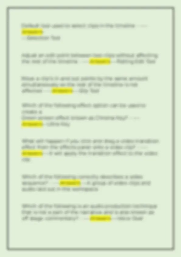 Adobe Premiere Pro Certification Exam: Questions and Solutions | Exams ...