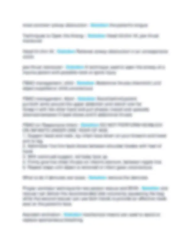 EMT FISDAP AIRWAY EXAM REVIEW QUESTIONS AND ANSWERS 2025 UPDATED GRADED ...