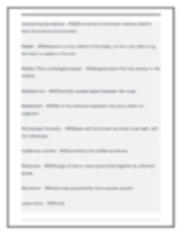 Human Anatomy & Physiology (11th Edition) Chapter 1 Questions & Correct ...