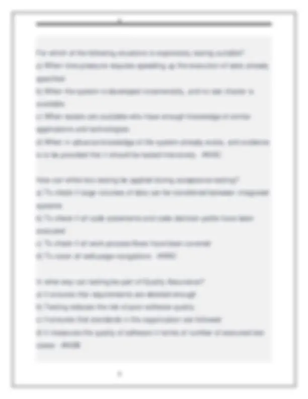 ISTQB Foundation Level Software Testing Questions and Answers (2025 ...