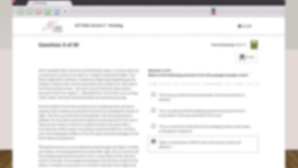 ATI TEAS 7 English Reading Actual Exam Versions 1–3 comprehension ...