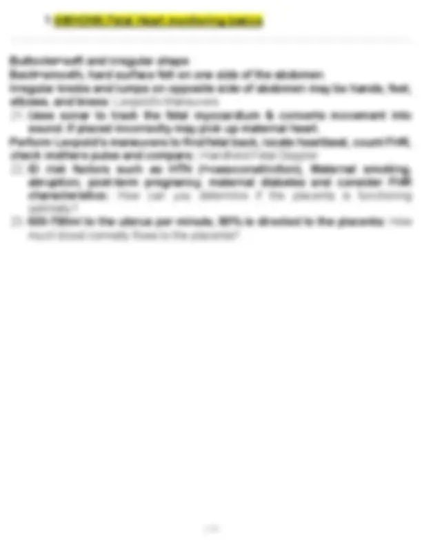 AWHONN Fetal Heart Monitoring Basics – Certification Exam Questions and ...