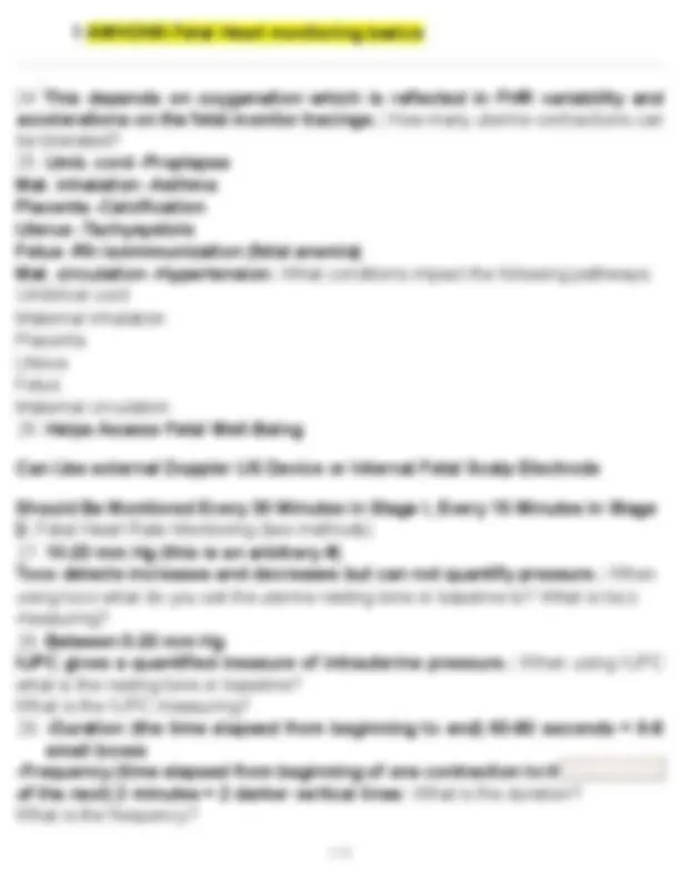 AWHONN Fetal Heart Monitoring Basics – Certification Exam Questions and ...