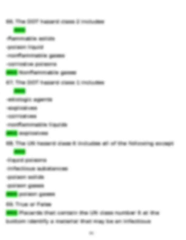 HAZMAT Operations 2025 Exam Test Prep Questions and Answers – Verified ...