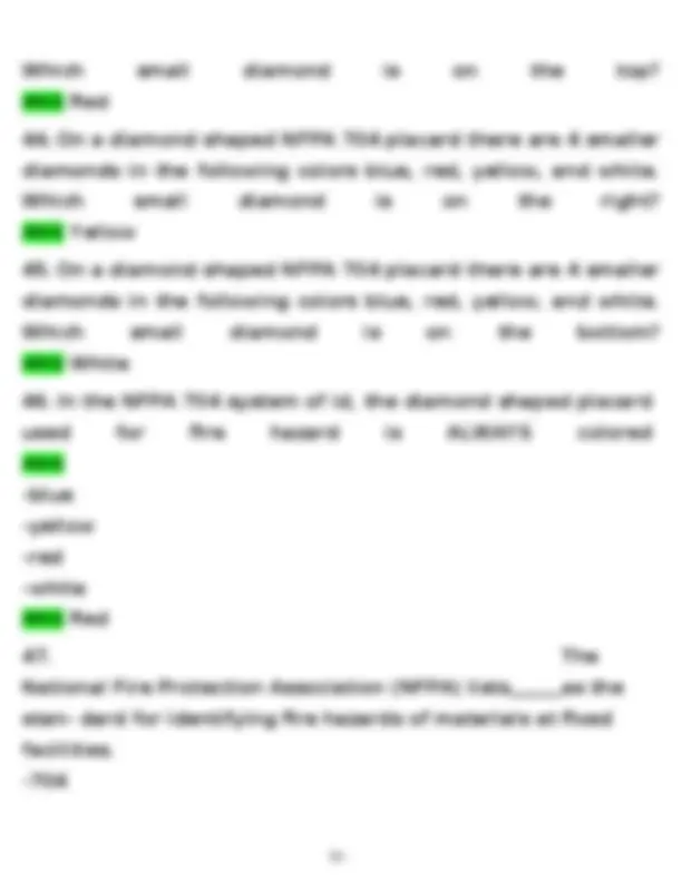 HAZMAT Operations 2025 Exam Test Prep Questions and Answers – Verified ...