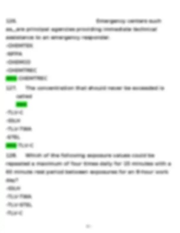 HAZMAT Operations 2025 Exam Test Prep Questions and Answers – Verified ...