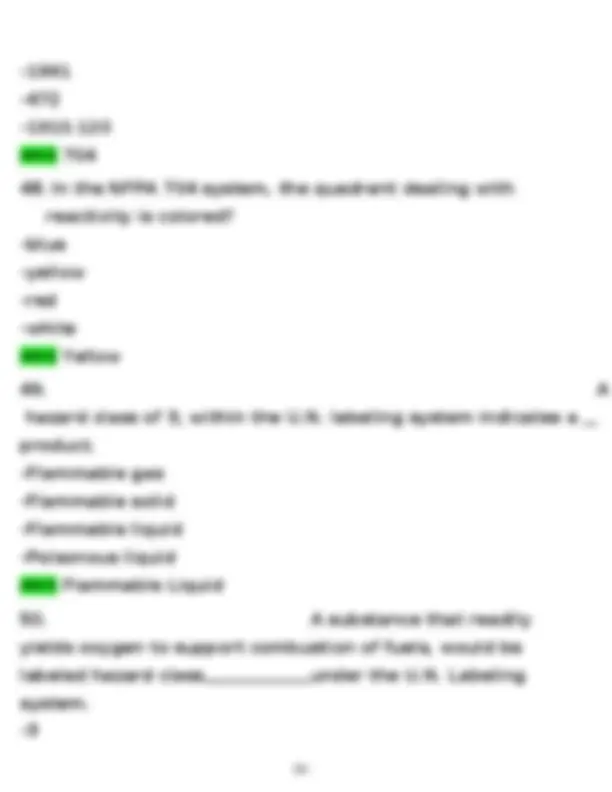 HAZMAT Operations 2025 Exam Test Prep Questions and Answers – Verified ...