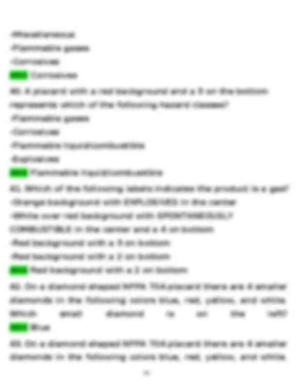 HAZMAT Operations 2025 Exam Test Prep Questions and Answers – Verified ...