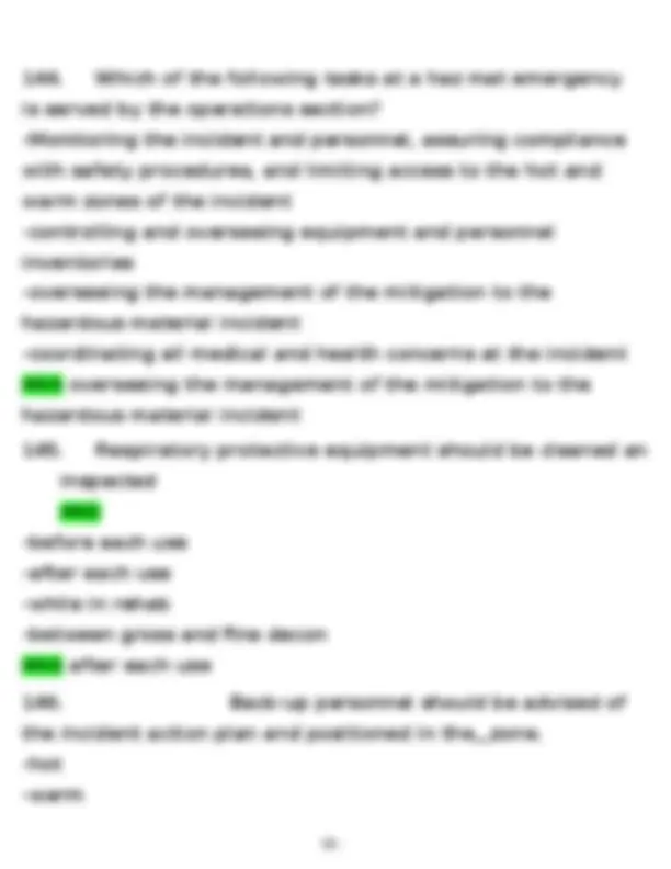 HAZMAT Operations 2025 Exam Test Prep Questions and Answers – Verified ...