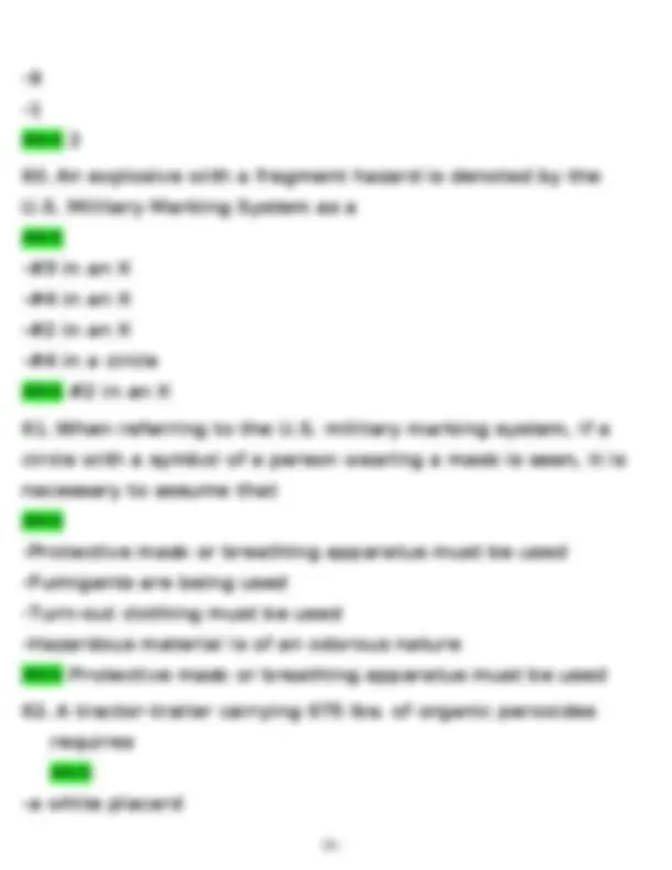 HAZMAT Operations 2025 Exam Test Prep Questions and Answers – Verified ...