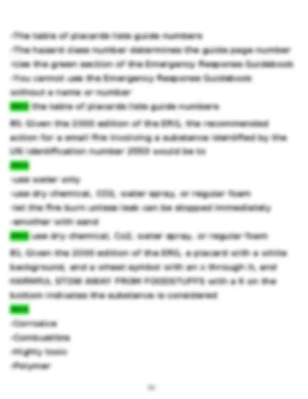 HAZMAT Operations 2025 Exam Test Prep Questions and Answers – Verified ...