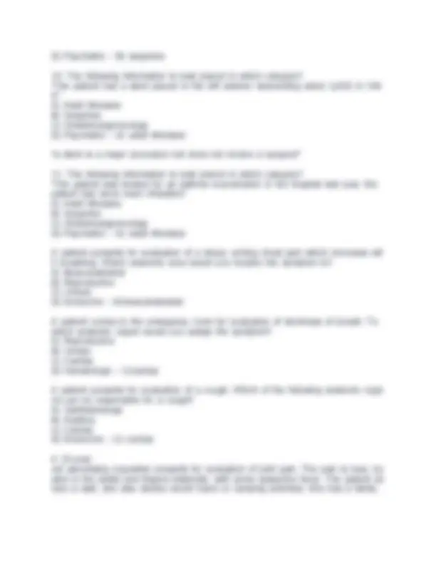 NUR631-Advanced Health Assessment Test 1 Latest 2025 Update Questions ...