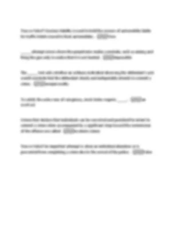 Criminal Law Exam Questions and Answers | Exercises History | Docsity