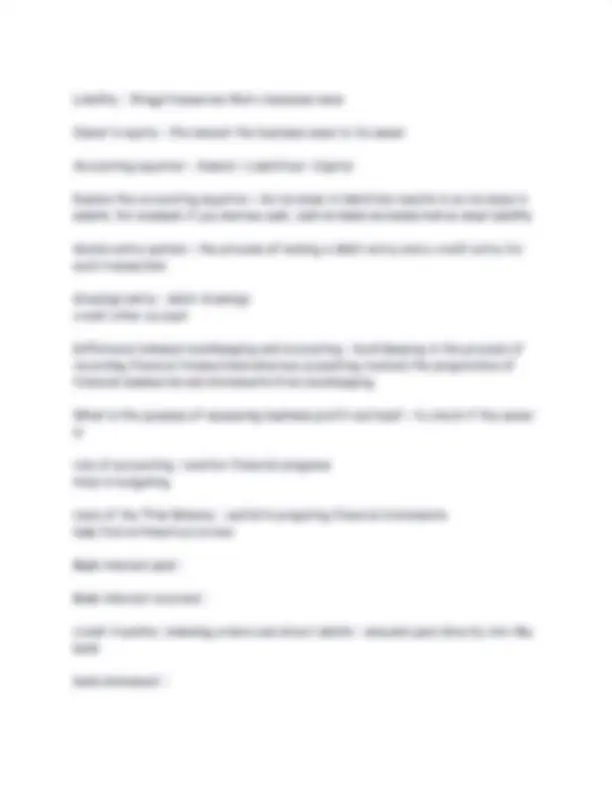 IGCSE Accounting: Key Concepts and Exercises, Exams of Advanced ...