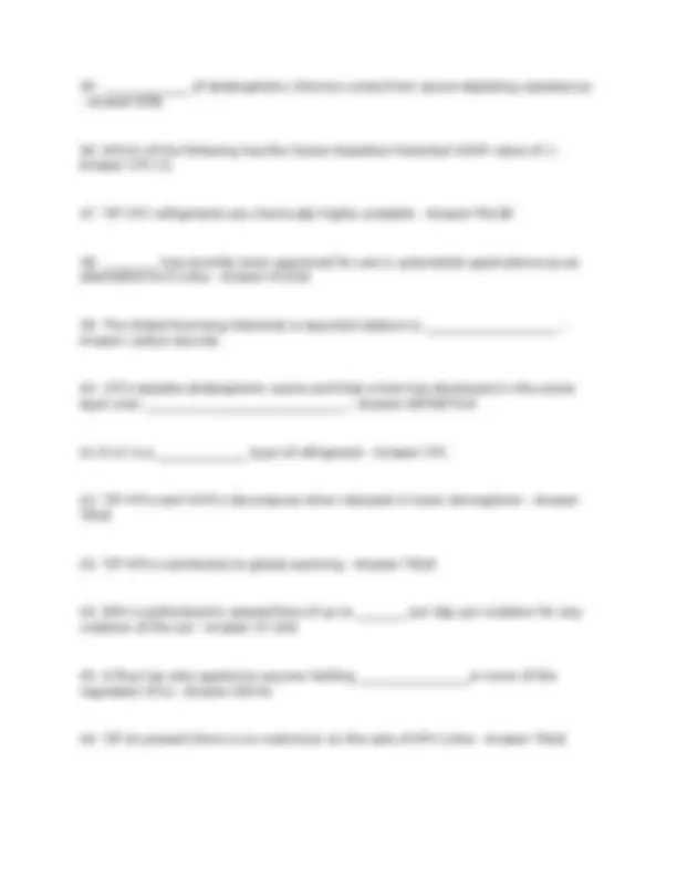 EPA 609 Technician Certification with Complete Solutions | Exams ...