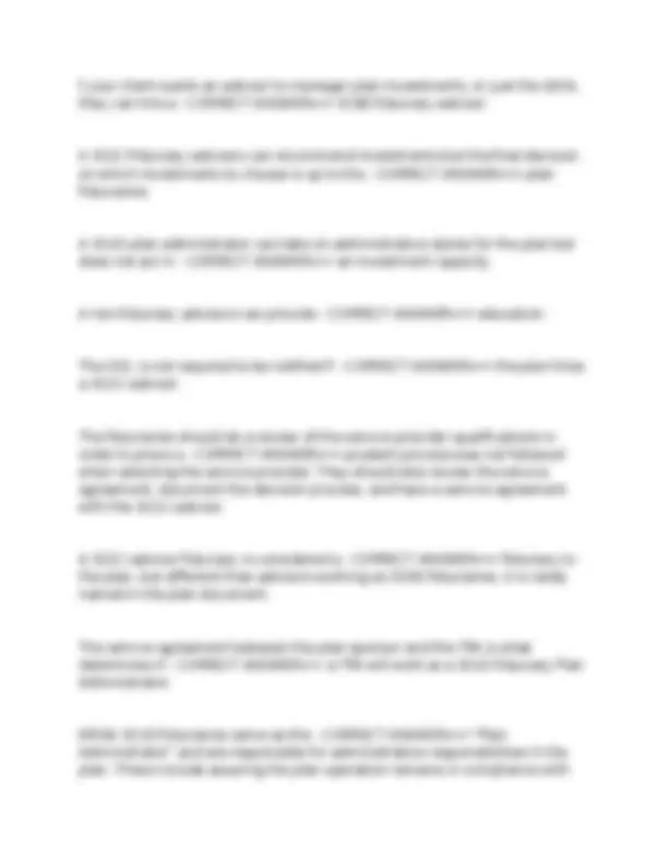 CPFA Exam Prep: Fiduciary Responsibilities in Retirement Plans | Exams ...