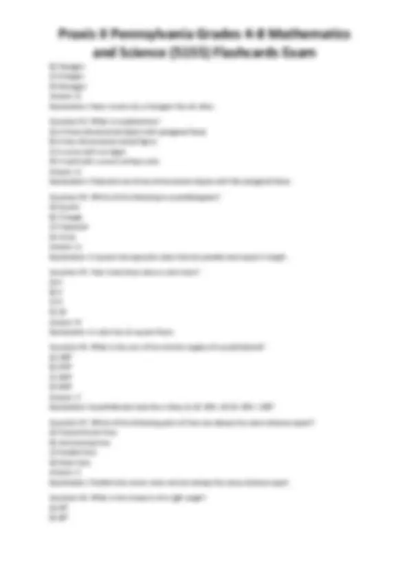 Praxis II Pennsylvania Grades 4-8 Mathematics and Science (5155 ...