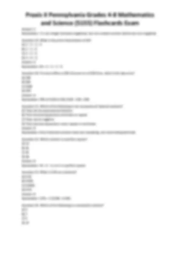 Praxis II Pennsylvania Grades 4-8 Mathematics and Science (5155 ...