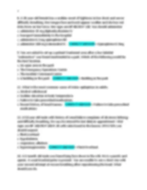 FISDAP PARAMEDIC FINAL EXAM QUESTIONS WITH COMPLETE SOLUTIONS GUARANTEED PASS | Exams Cardiology ...