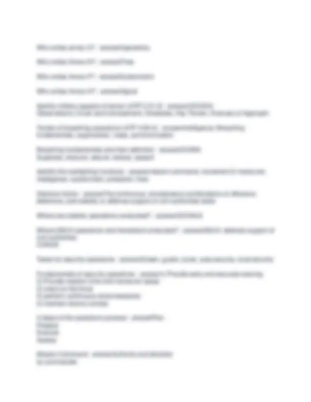 Military Operations: Key Tasks and Procedures | Exams Advanced ...