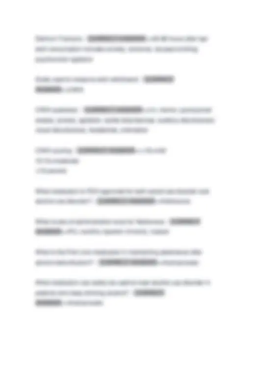 Psychopharmacology Exam Study Guide: Alcohol, Opioid Use Disorders, ASD ...