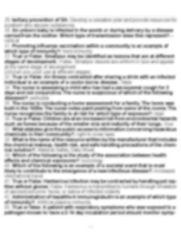 Community Health Nursing Exam 1–3 Review – Jeopardy-Style Q&A for ...