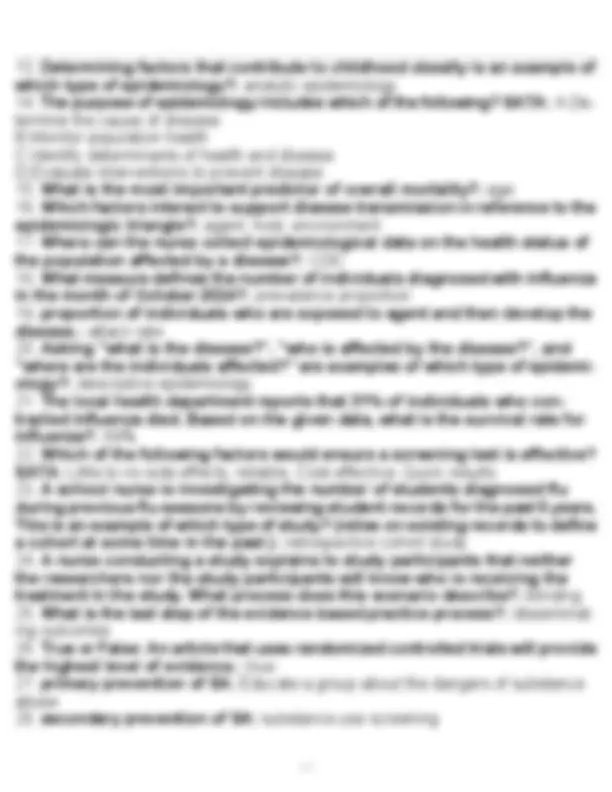 Community Health Nursing Exam 1–3 Review – Jeopardy-Style Q&A for ...