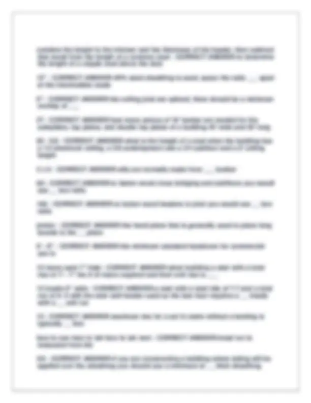 Carpentry 1 Exam Questions and Answers A+ Graded (2025).pdf | Exams ...