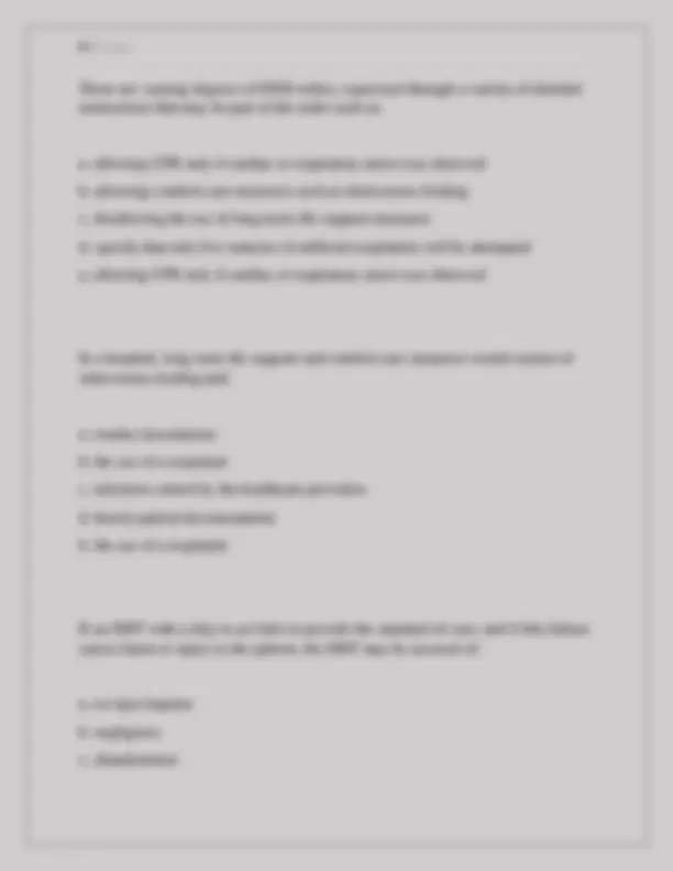 EMT FISDAP READINESS EXAM 2|| ACTUAL EXAM ALL QUESTIONS AND 100% CORRECT ANSWErs | Exams Public ...