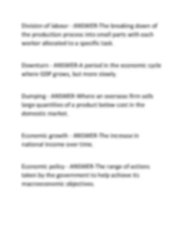 Economics IGCSE Exam Prep: Key Terms & Definitions | Exams Economics ...