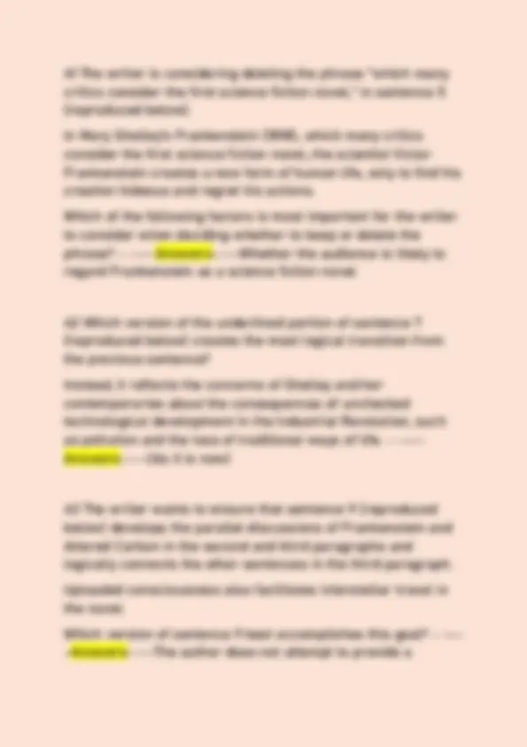 AP LANG 2020 PRACTICE NEWEST ACTUAL 2025/2026 EXAM 1 MCQ WITH COMPLETE ...