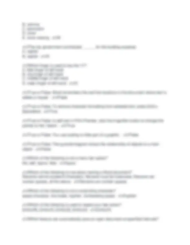 FBLA WORD PROCESSING STUDY GUIDE 2025/2026 QUESTIONS WITH ANSWERS ...