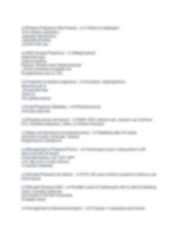 Obstetrics and Gynecology Main Examination Questions and Answers 2025/ ...