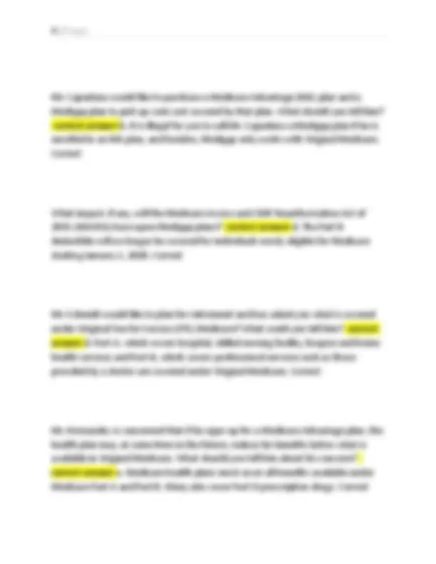 AHIP Module 1 2025: Comprehensive Q&A for Medicare Certification ...