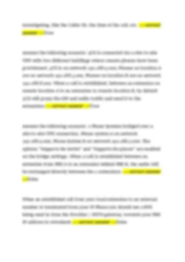 3CX Academy Advanced Certification Exam 2025/2026 Complete Questions with Verified Answers ...