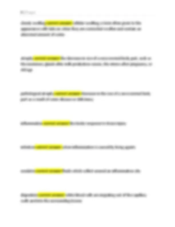 Pathology for Funeral Service Terms: Exam with Answers | Exams Nursing ...