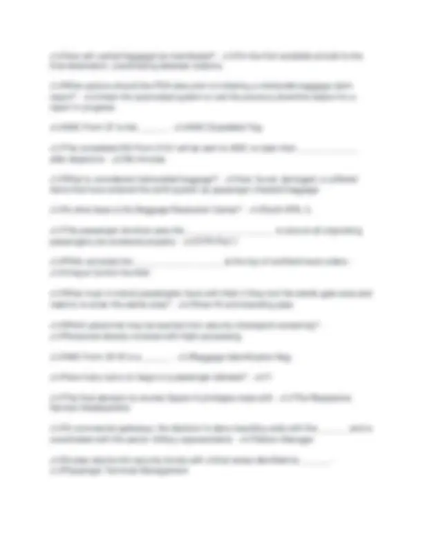 AIR TRANSPORTATION BLOCK 1&2 EXAM 2025/2026 QUESTIONS WITH ANSWERS ...