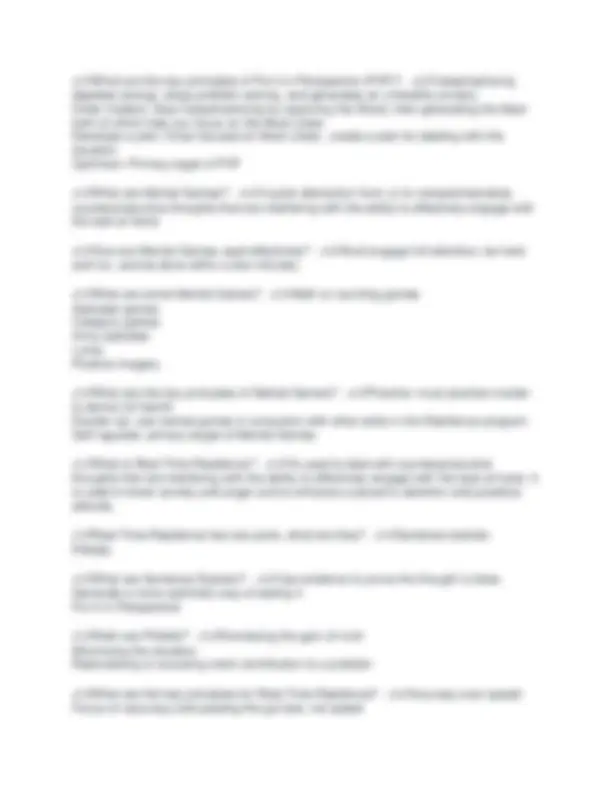 MASTER RESILIENCE TRAINING STUDY GUIDE 2025/2026 QUESTIONS WITH ANSWERS ...