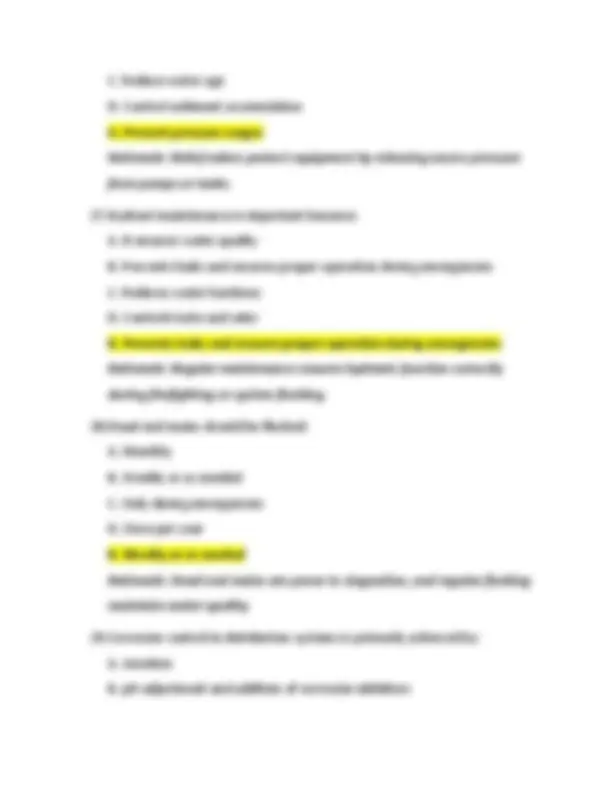 Texas Water Distribution System Operator Class A Exam Questions and ...