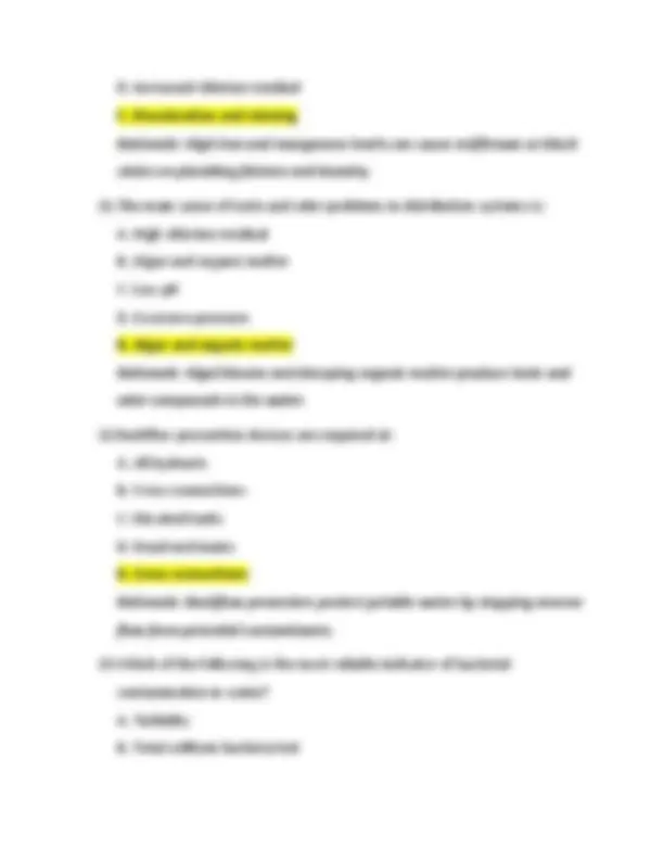 Texas Water Distribution System Operator Class A Exam Questions and ...