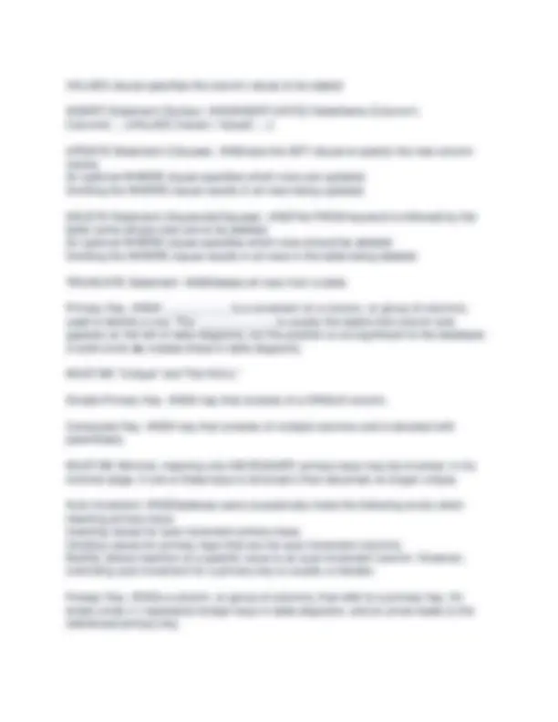 Database Concepts and SQL Queries: Objective Assessment Exam with Solutions | Exams Nursing ...