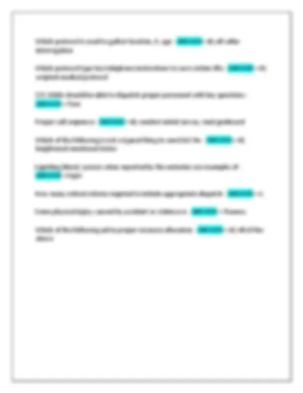 EMD TEST, FINAL EXAM, PRACTICE EXAM AND STUDYGUIDE LATEST 2025 ACTUAL ...