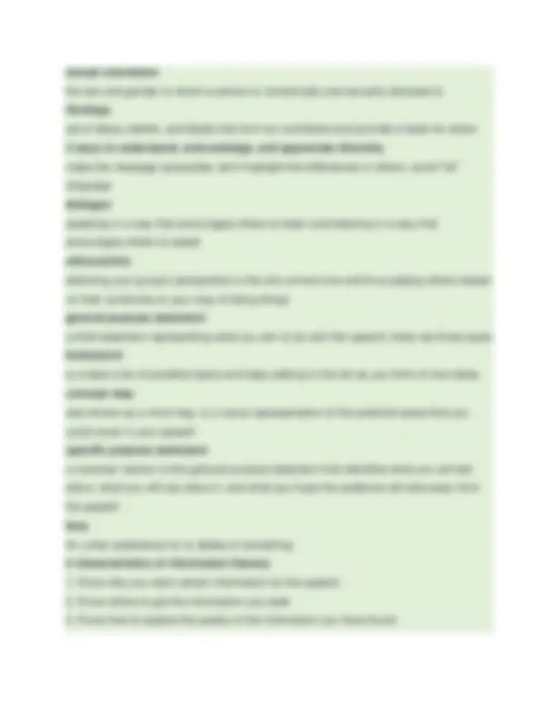 Public Speaking Final Exam Study Guide: Key Concepts and Theories ...
