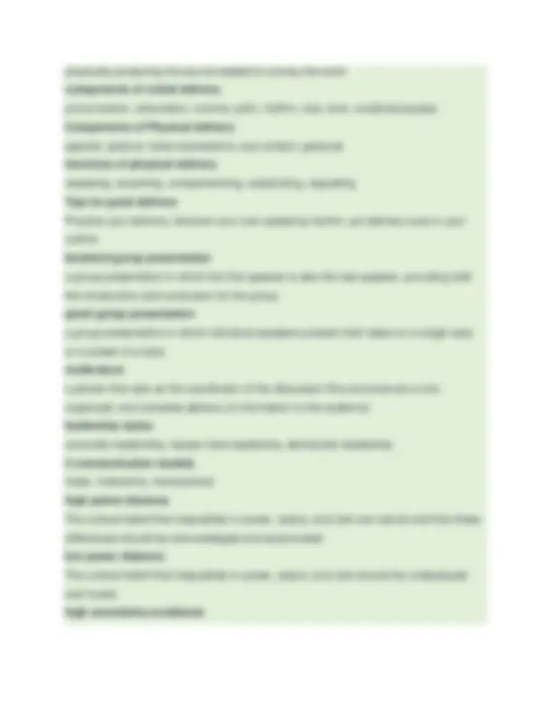 Public Speaking Final Exam Study Guide: Key Concepts and Theories ...