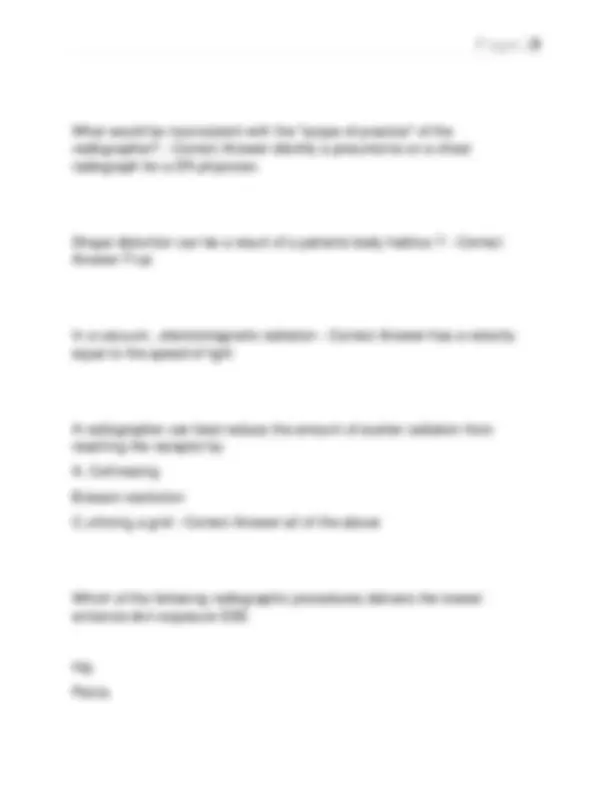 Radiography Exam Questions and Answers: LMRT Study Guide 2025 | Exams ...