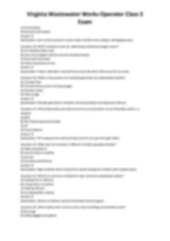 Virginia Wastewater Works Operator Class 3 Exam | Exams Technology ...
