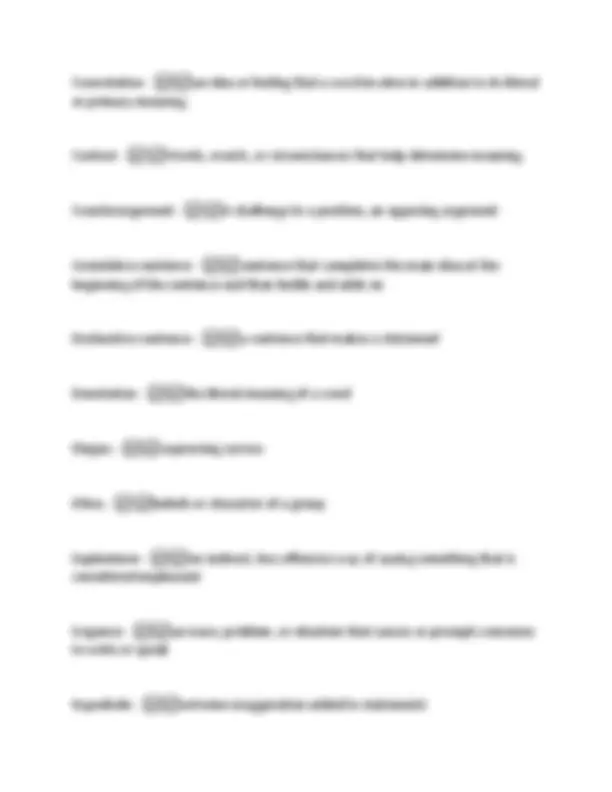 AP English Language and Composition: Rhetorical Terms and Definitions ...