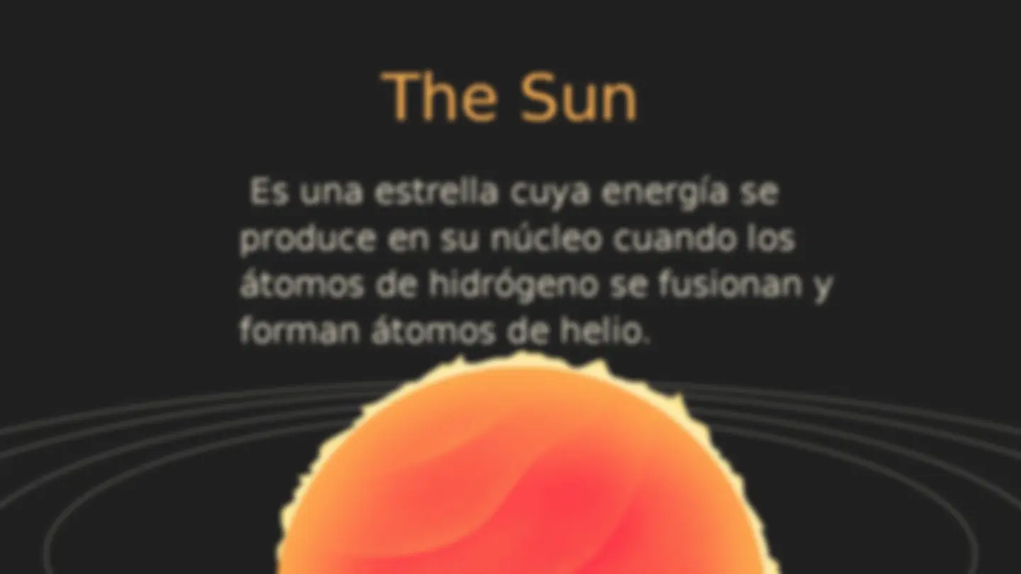 COMPONENTES DEL SISTEMA SOLAR | Slides Chemistry | Docsity
